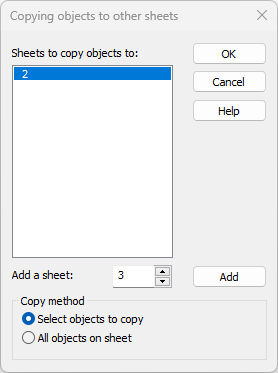 Copy elements from one sheet to another