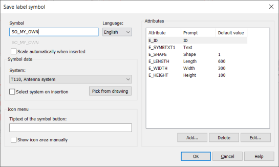 Add and edit your own drawing frames/labels