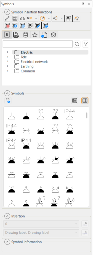 Use the Symbols window