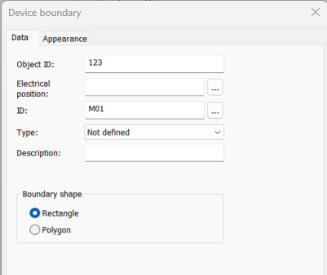 Draw boundaries for devices