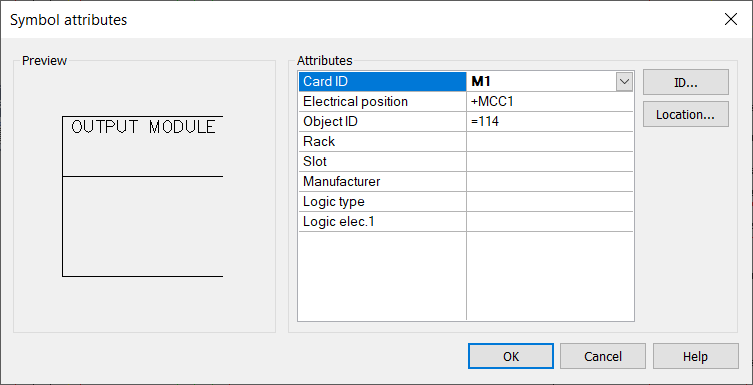 Edit symbol attributes after insertion