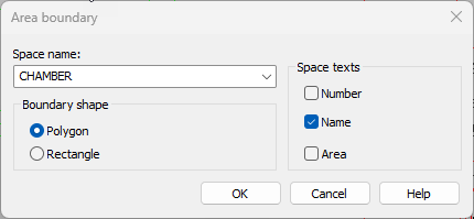 Draw area boundaries