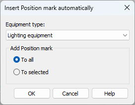 Insert position markings