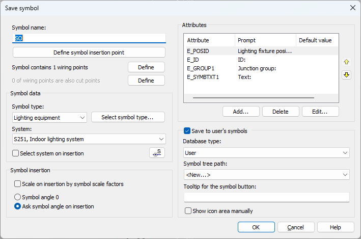Save and edit your own symbols