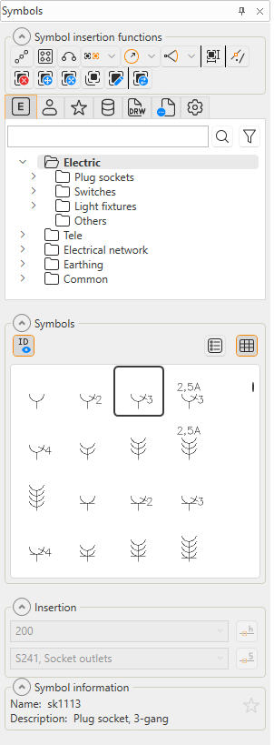 Use the Symbols window