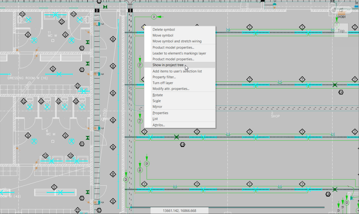 View with visualization window