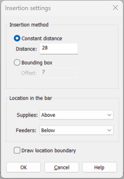 Draw busbars with feeders and location boundaries