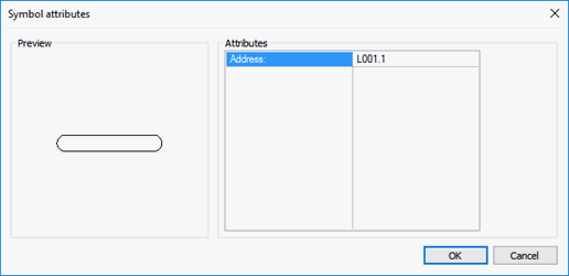 Insert address symbols