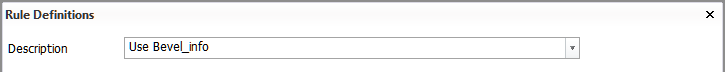 Rule example: Weld information on coded profile