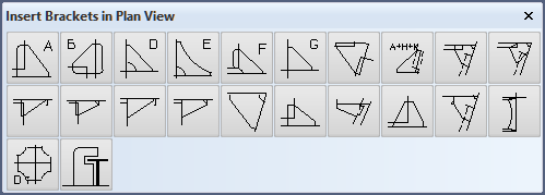 Creating brackets in plan view