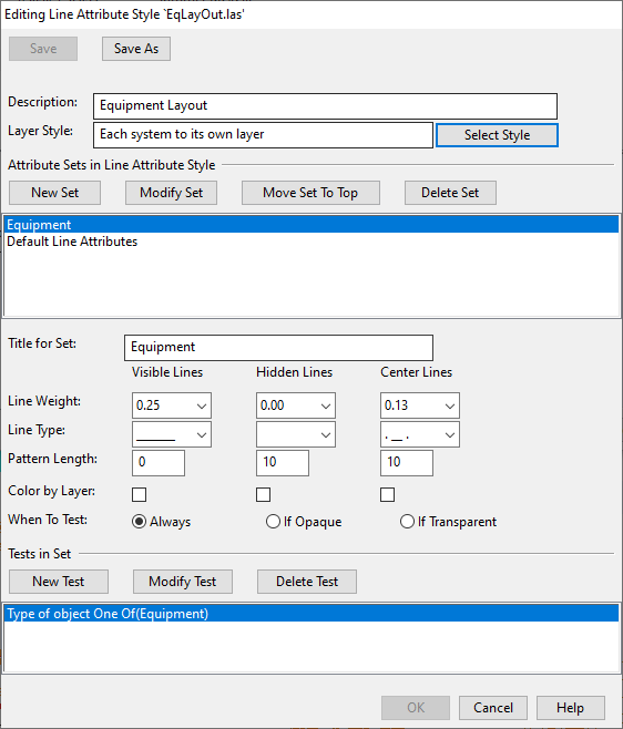 Line Attribute Styles