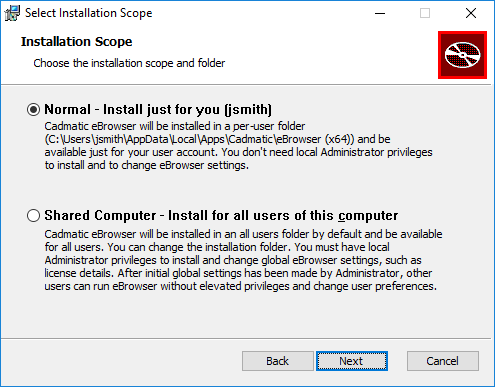eBrowser installation