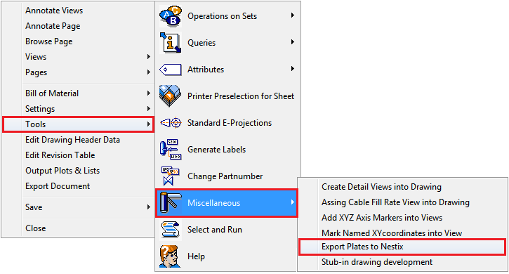 Working with plate nesting