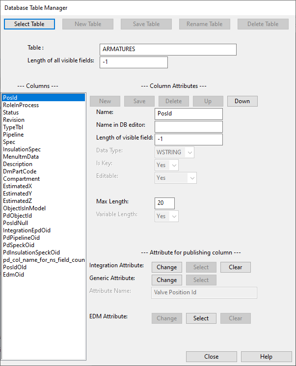 Database Table Manager