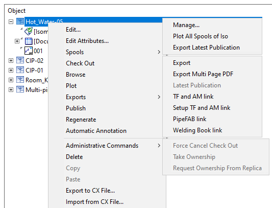 Manage isometric/spool drawings
