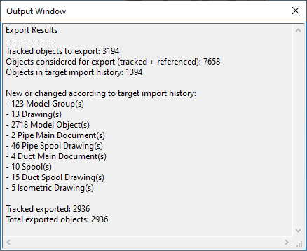 Export sister project data from source project