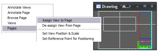 Assign views to the page