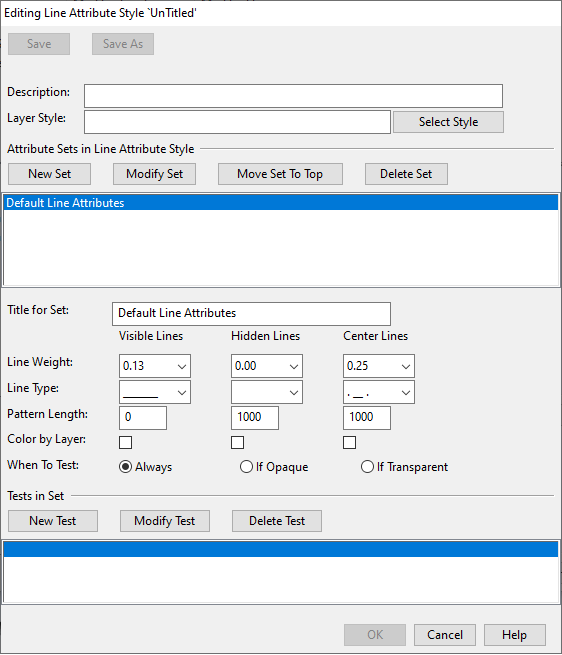 Line Attribute Styles