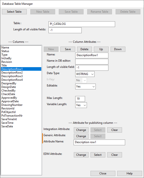 Database Table Manager