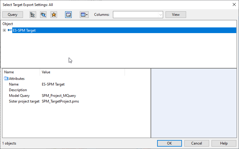 Export sister project data from source project